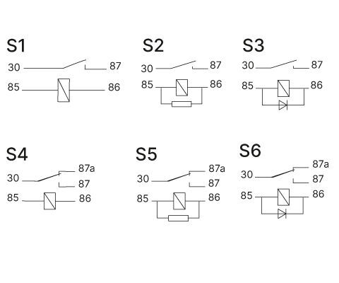 Standard Relay with special terminals 24V