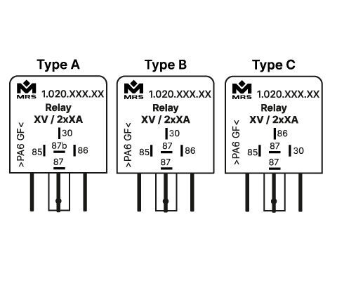 Standard Relay with special terminals 24V